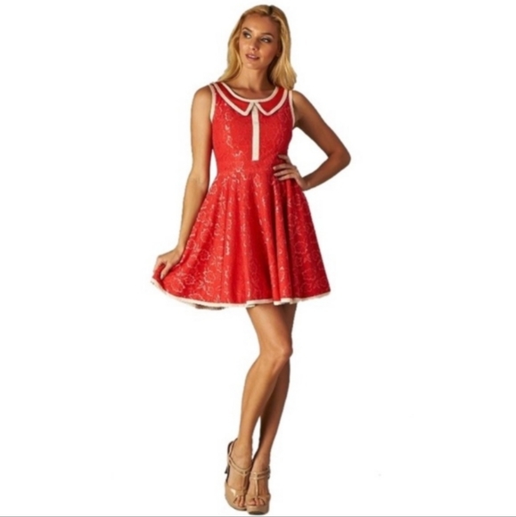 Modcloth | Dresses | New Modcloth Minuet Coral Lace Dress | Poshmark